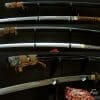 Hand Forged Gold Acid Dye 9260 Spring Steel Katana Phoenix Samurai ...